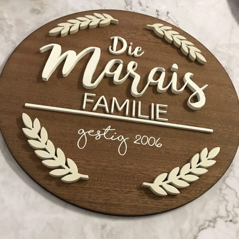 Wooden Family Plaque - Lovecoco