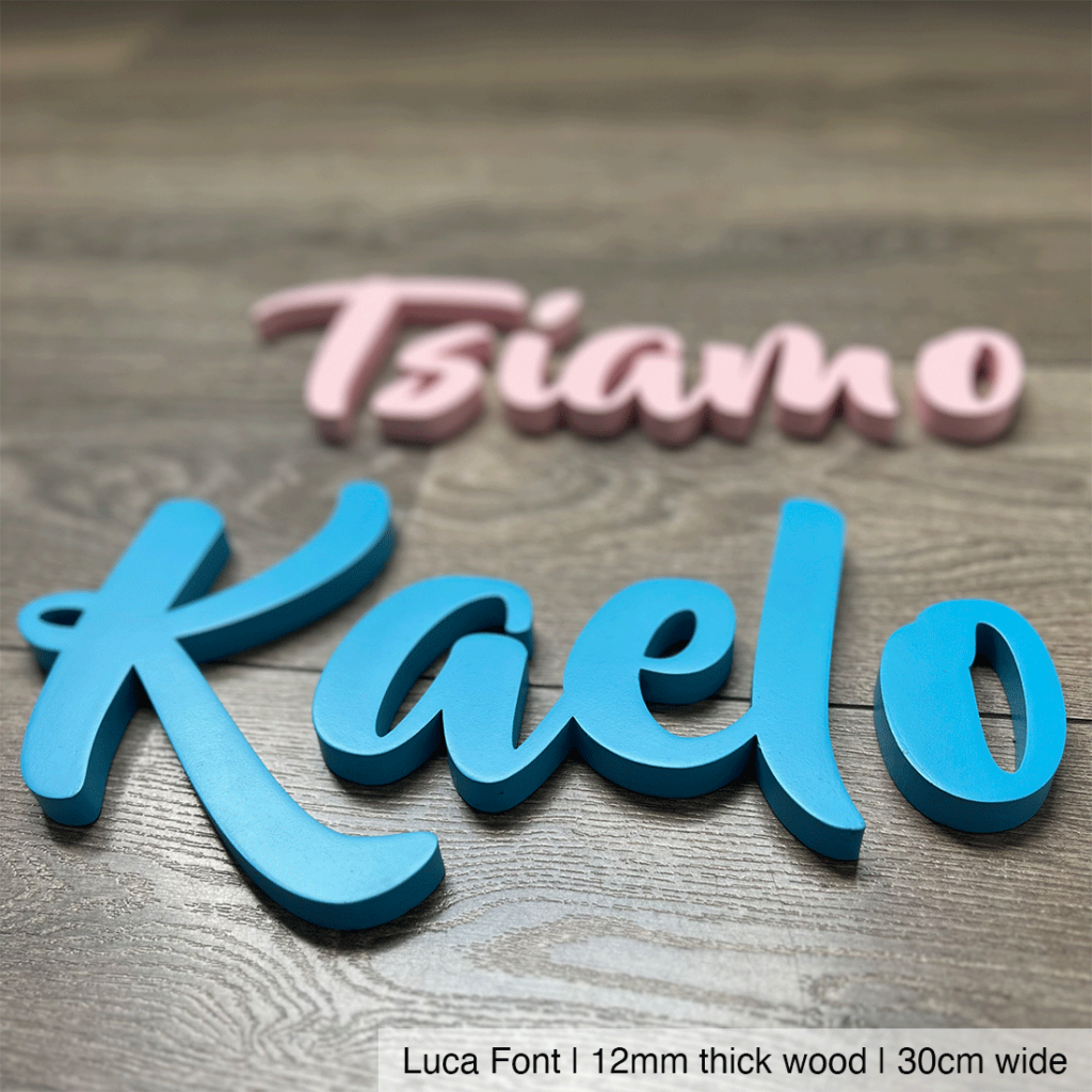 Painted Wooden Name - Lovecoco